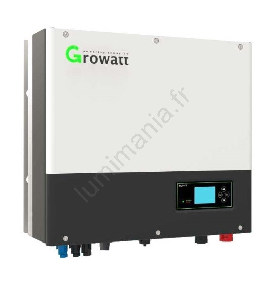 Kit solaire : Convertisseur hybride GROWATT 3p 10 kW + batterie 10,24 kWh | Lumimania